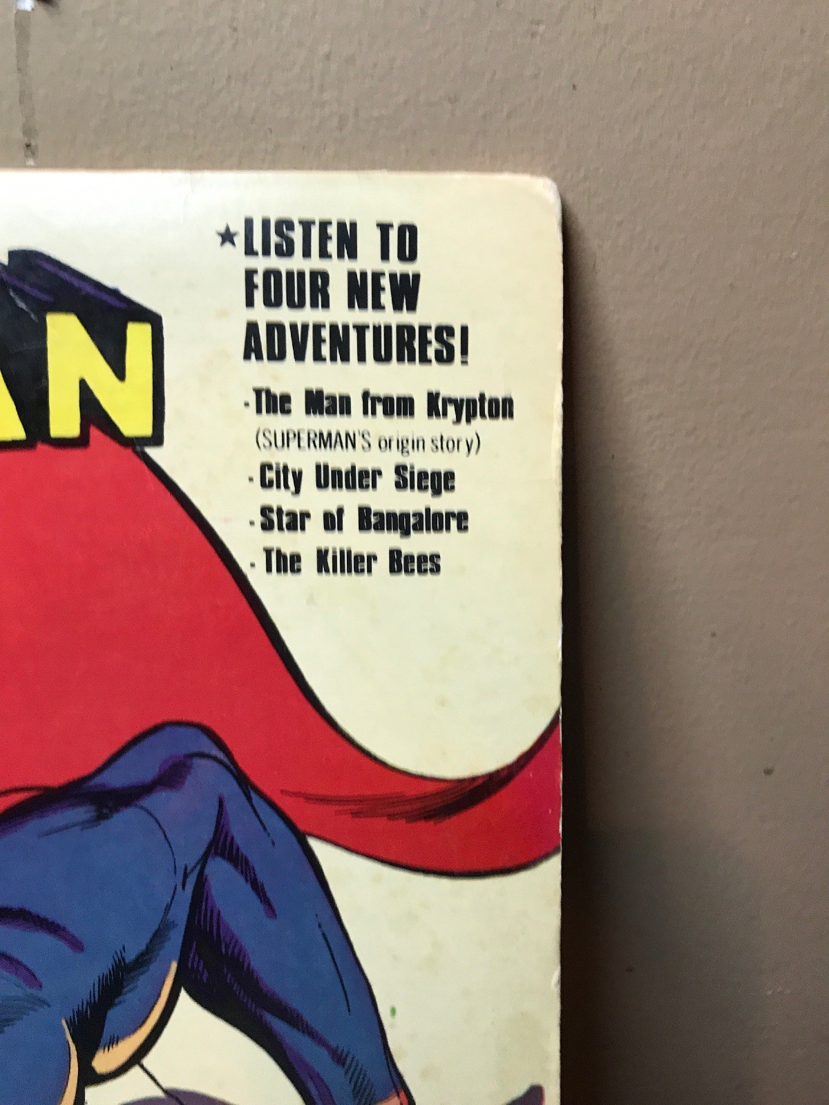 Vintage Superman Lp Vinyl Record Albom By Peter Pan Records#8211-1978 ...