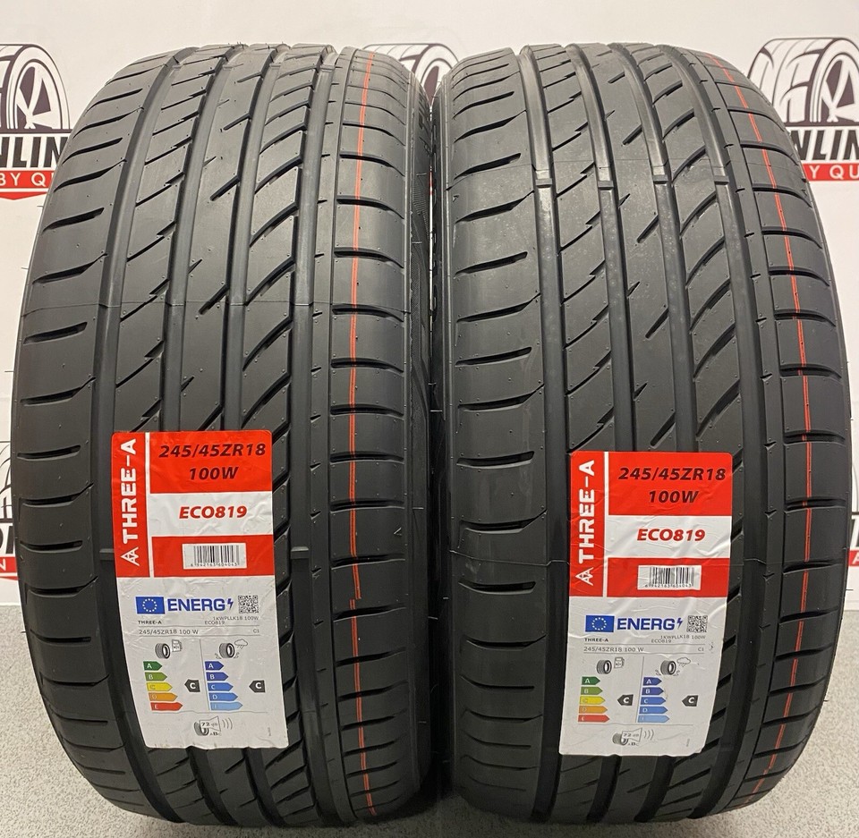 4 X 245 45 18 THREE-A 245/45ZR18 100W BRAND NEW M+S PERFORMANCE TYRES ...