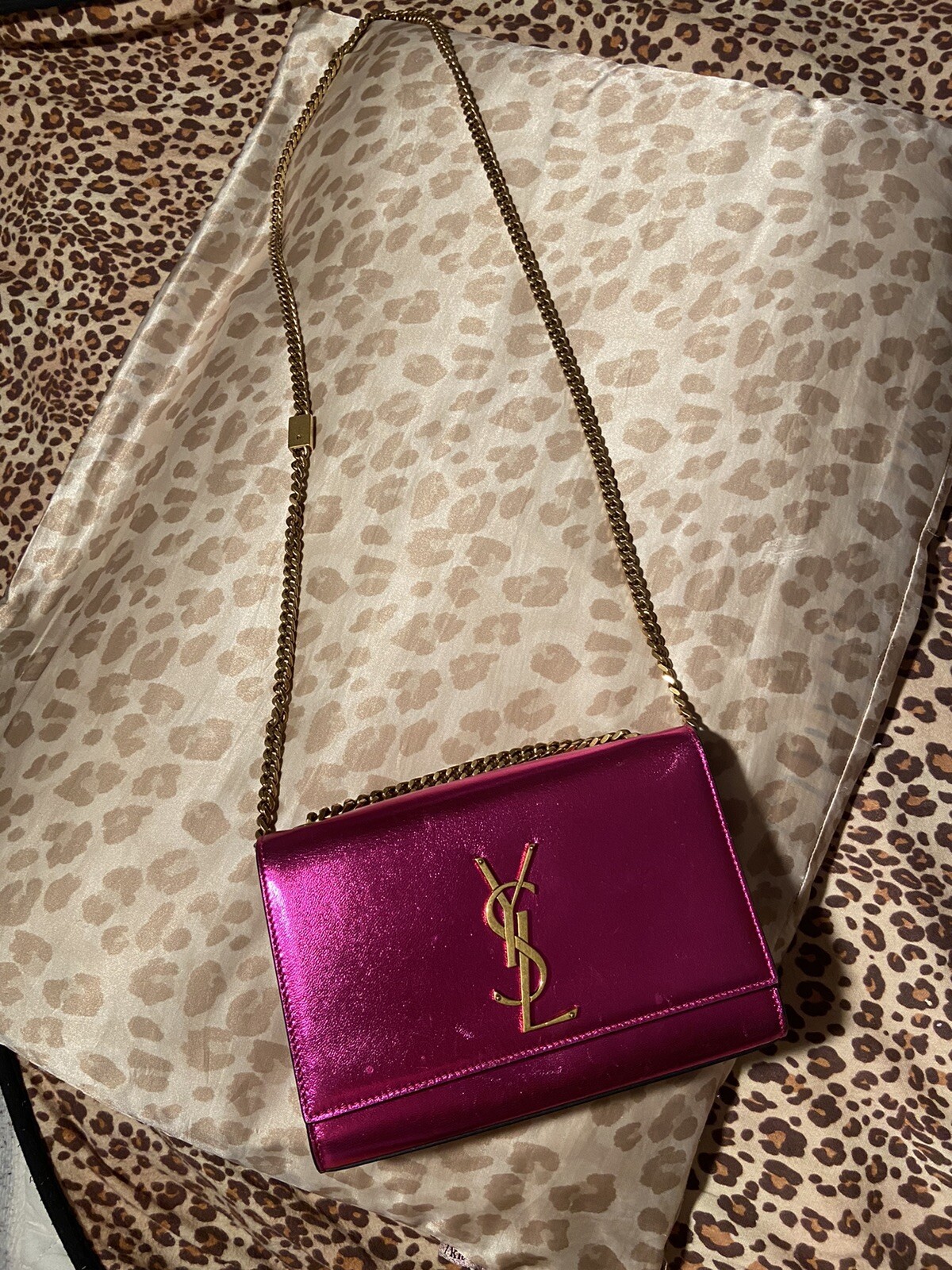 YSL Nappa Silk Small Classic Monogram Kate Satchel in… - Gem
