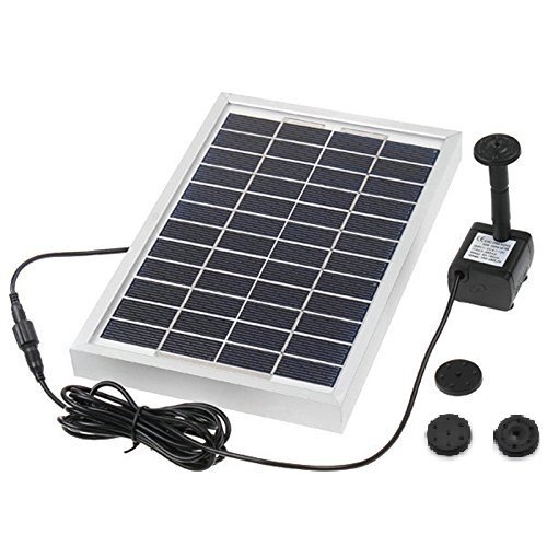 Bomba de flujo de arroyo solar 5W 250L/H bomba solar bomba de cascada ...