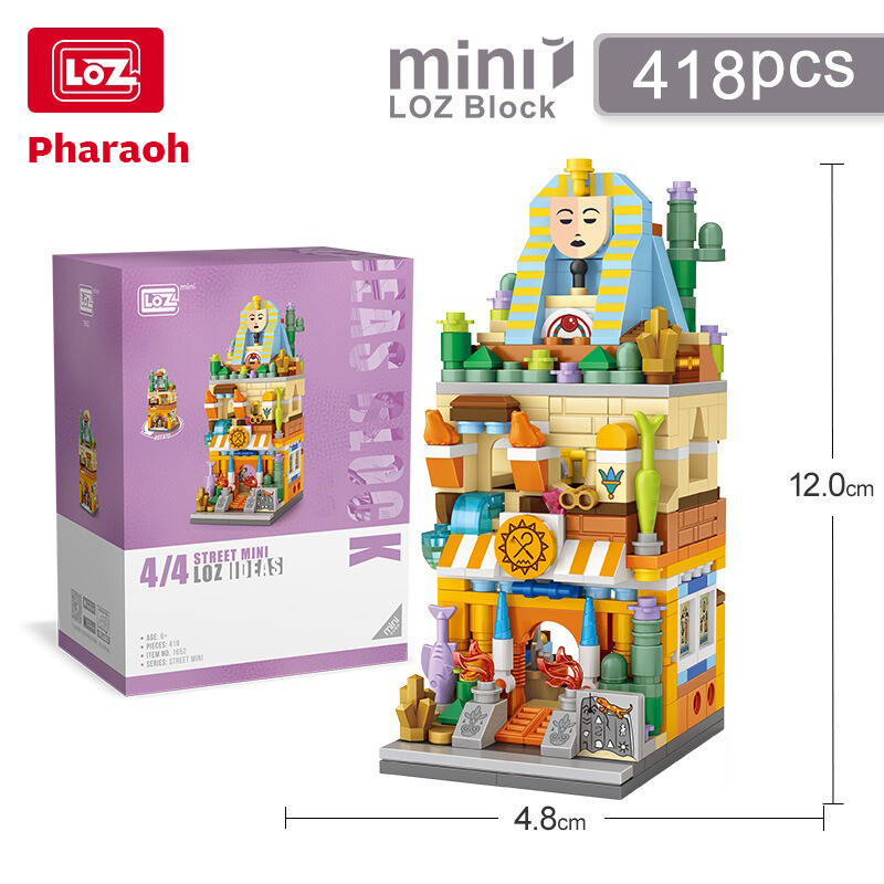 LOZ Mini Blocks Sets Food Street View Building Blocks Micro Bricks with ...
