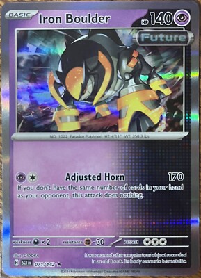 Iron Boulder 71/142 - Holo - Stellar Crown - Rare - Read Desc. | eBay