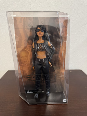 Barbie Signature Aaliyah 11.5" Collectible Doll in Black Faux Leather ...
