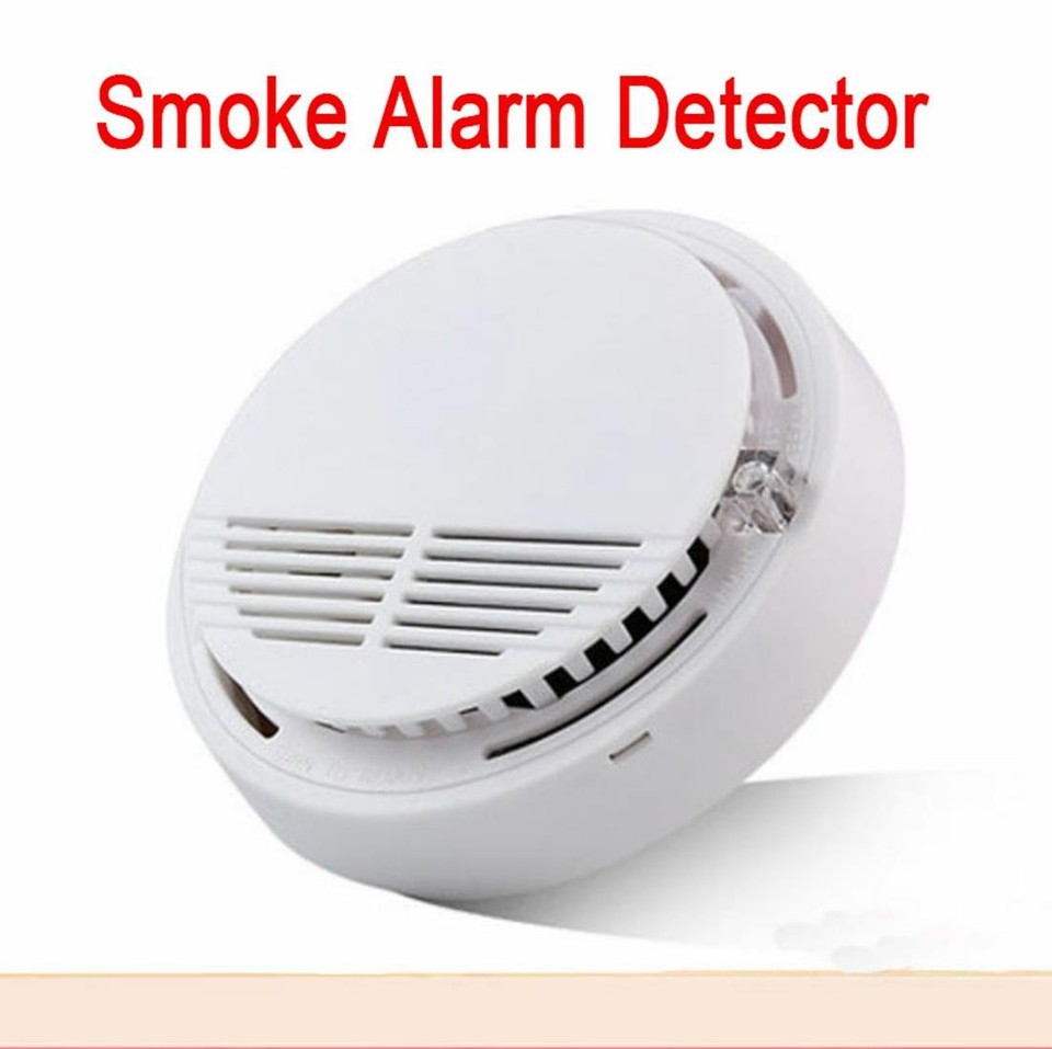 4 Pack Smoke Alarm Detector Home Fire Safety Sensor Alert Battery ...