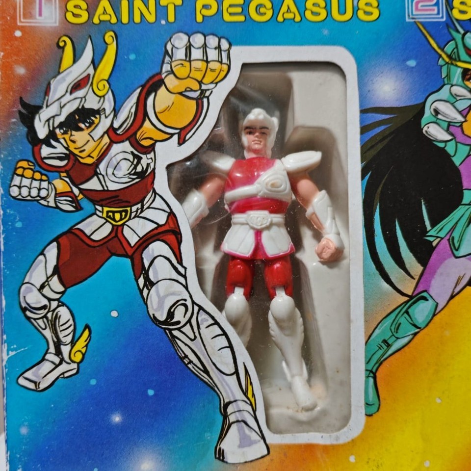 VTG 80s SAINT SEIYA PEGASUS DRAGON SWAN BOOTLEG 3 FIG BOX SET MIB PACHI ...