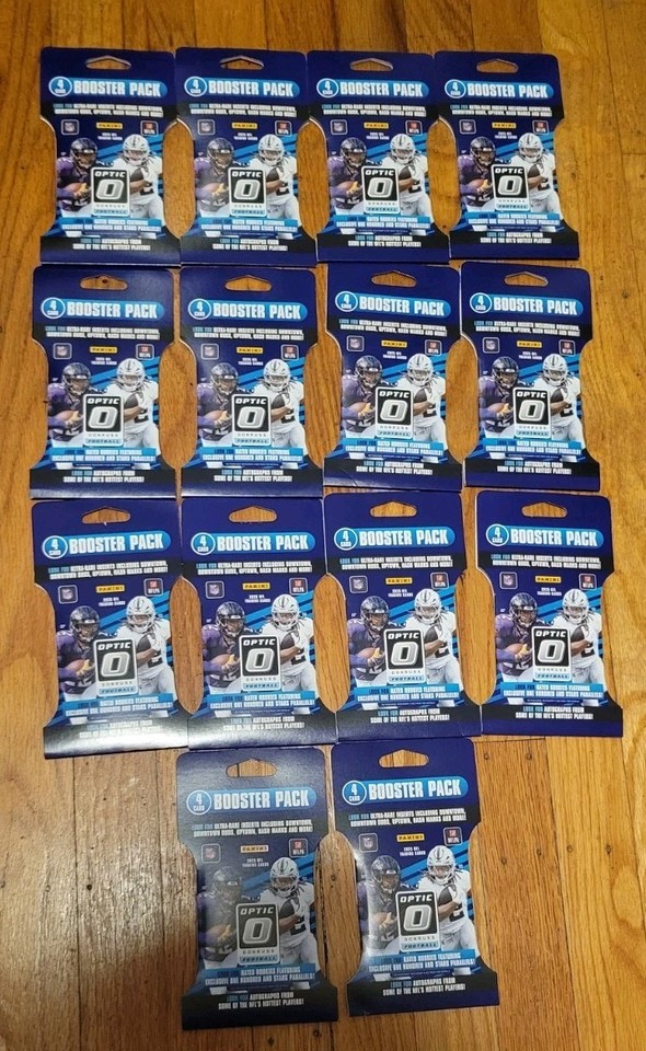 2025 Donruss Optic Football 4-Card Booster Pack Lot of 12 (Downtown ...