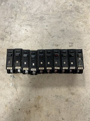 10X GE THQB1120 Circuit Breaker 20 Amp 120V 1 Pole Bolt-On 20A General ...