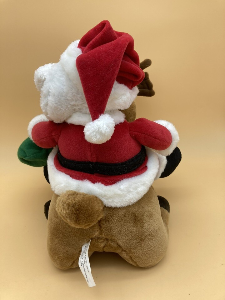 AVON Animated Plush Santa & Reindeer Dasher Sing The Meaning of ...