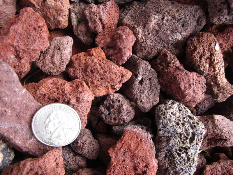 4 liters Red Lava Rock 1/2"- 2" Aquarium Plant Substrate Fish Tank ...