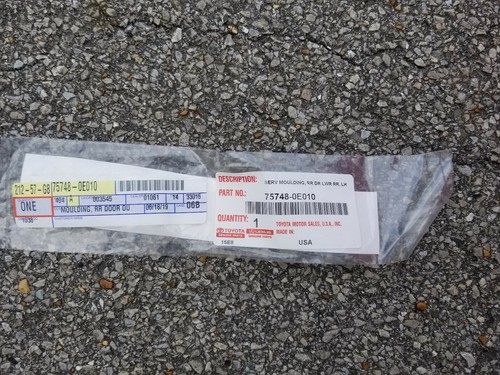 TOYOTA OEM 14-18 Highlander Exterior-Rear-Stone Guard Left 757480E010 ...