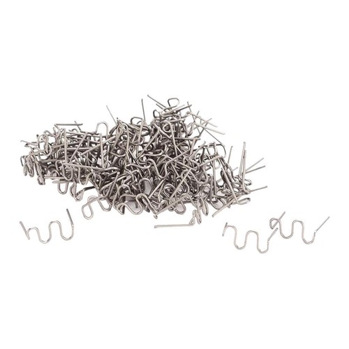 100x 0.8mm Pre Cut Wave Shape Hot Staples FOR PLASTIC STAPLER REPAIR ...