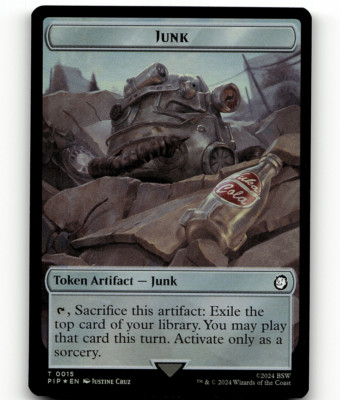 MTG Junk Soldier (0004) Double-Sided Token - Universes Beyond: Fallout ...