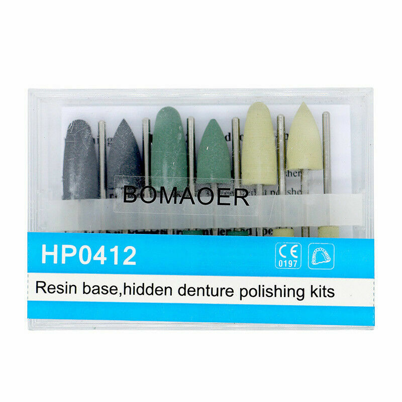 1 Set Dental low-speed Resin base hidden denture polishing kits HP0412 ...