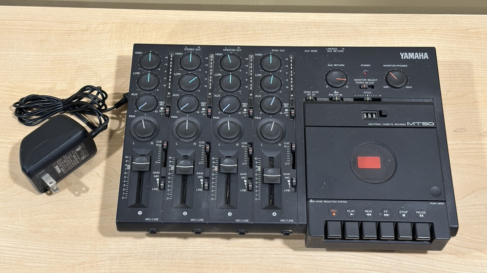 YAMAHA MT50 MTR Multitrack Cassette Tape Recorder 4 Track w/ Power ...