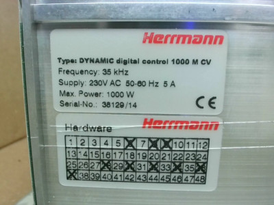 Herrmann 1000-M-CV Dynamic Digital Control 230VAC 5A1000W Ultra - New ...