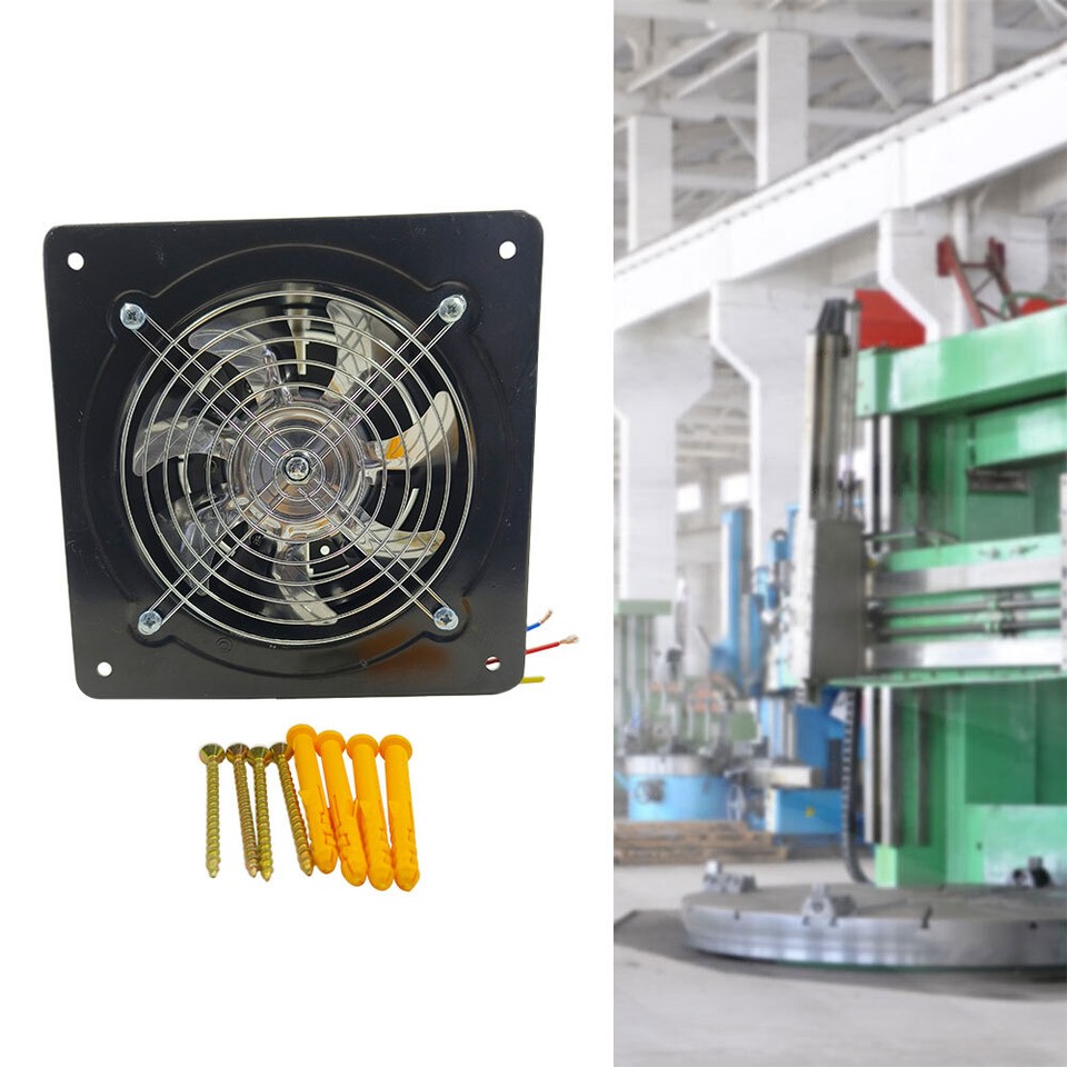 Industrial Ventilation Extractor Metal Axial Exhaust Commercial Blower ...