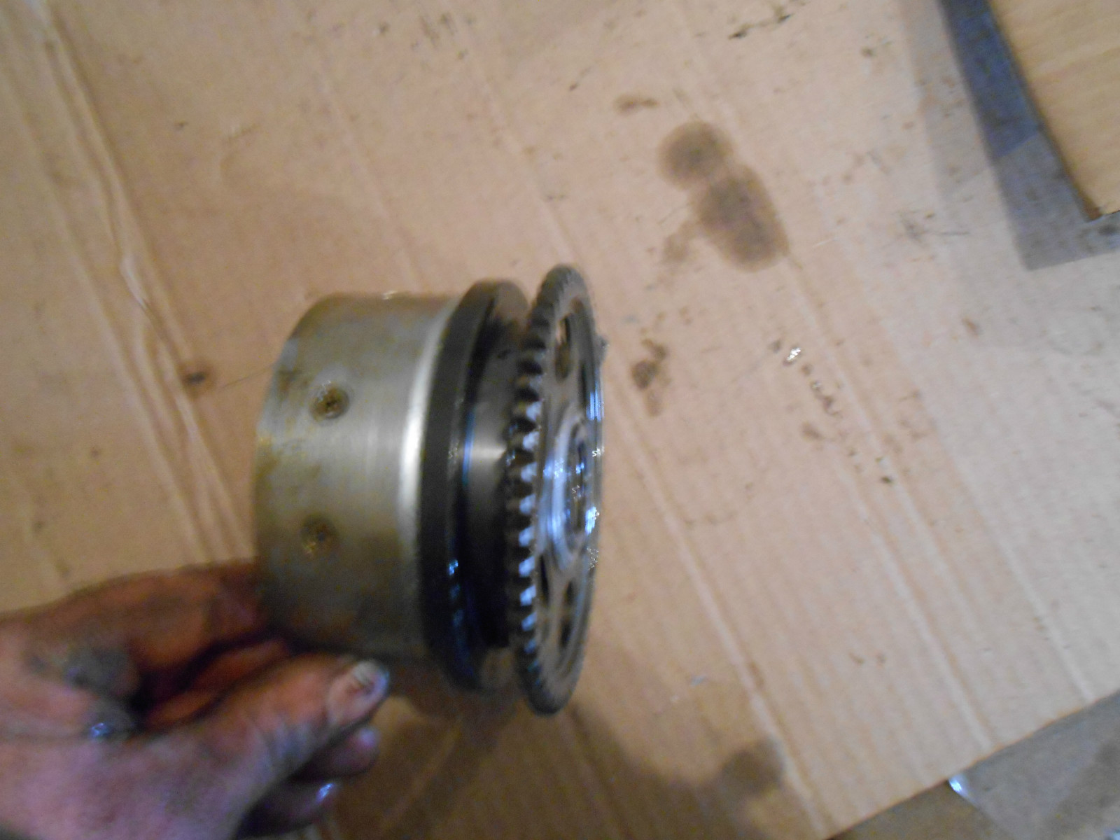 Yamaha YTM200 YTM 200 200EL Tri Moto 1984 flywheel rotor starter clutch ...