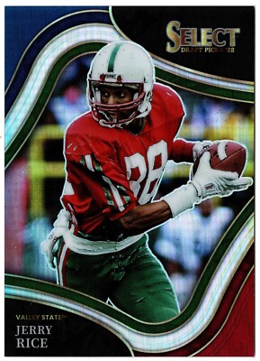 2022 Panini Select Draft Picks Field Level Tri-Color Prizm JERRY RICE ...
