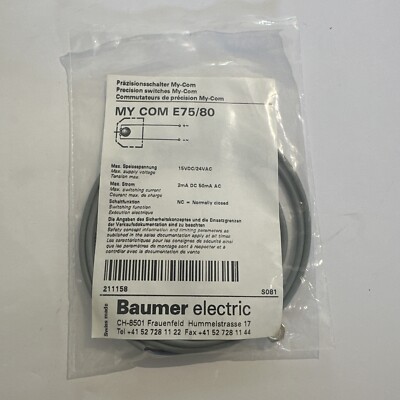 Baumer MY COM E75/80 Sensor | eBay