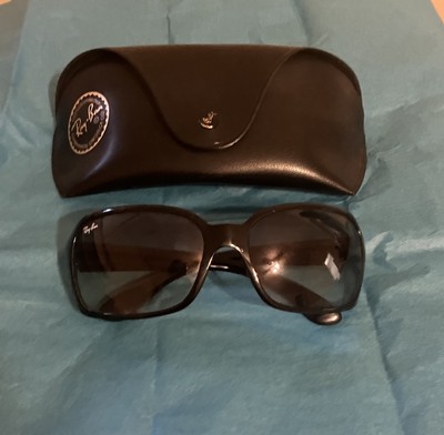 Ray-Ban RB4068 601/32 Wrap Cats Black Plastic Frame Sunglasses w/ Case ...