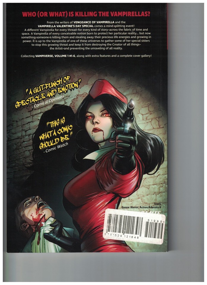 VAMPIVERSE TP TPB $19.99srp Vampirella Adam Hughes Daniel Maine ...