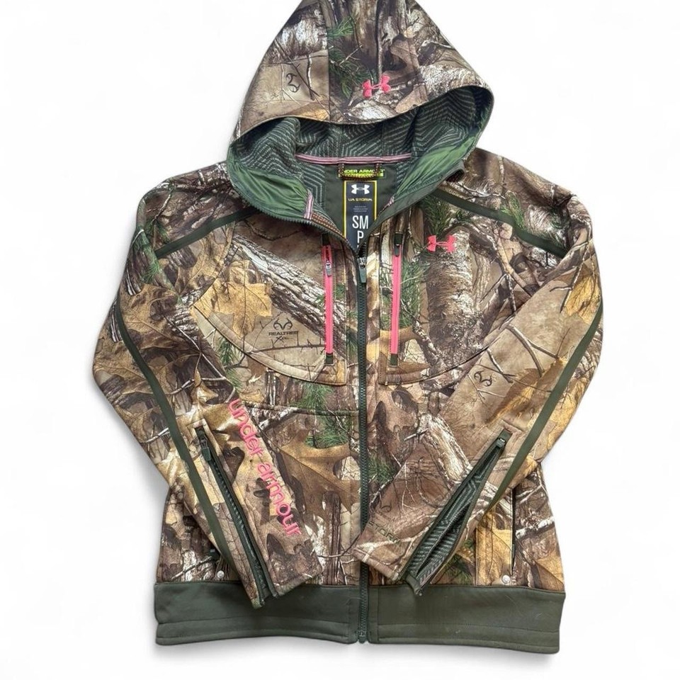 Under Armour Realtree UA Storm Women’s S Camo Hunting Jacket Scent ...