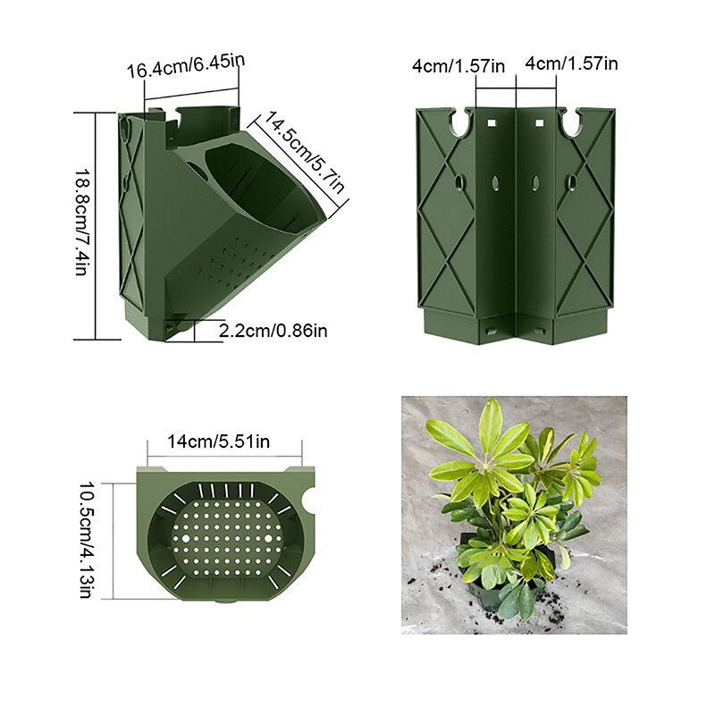 Vertical Planting Wall Mounted Forest Box Multi Holes Flower Plant Pot ...