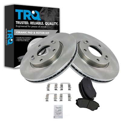 Disc Brake Kit-Ceramic Brake Pad and Rotor Kit TRQ BKA17029 fits 2007 ...