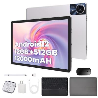 Tablet 14 inch Ultra Big Android 12 Tablets 512GB Storage 12GB RAM IPS ...