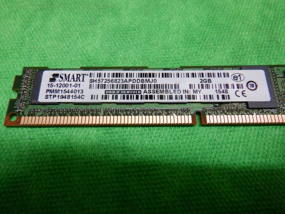 Smart 2GB DRAM DIMM Memory Module LOW PROFILE P/N: 15-12001-01 LOT OF ...