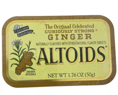 ALTOIDS Curiously Strong Ginger Sealed Metal Tin Discontinued Unopened ...