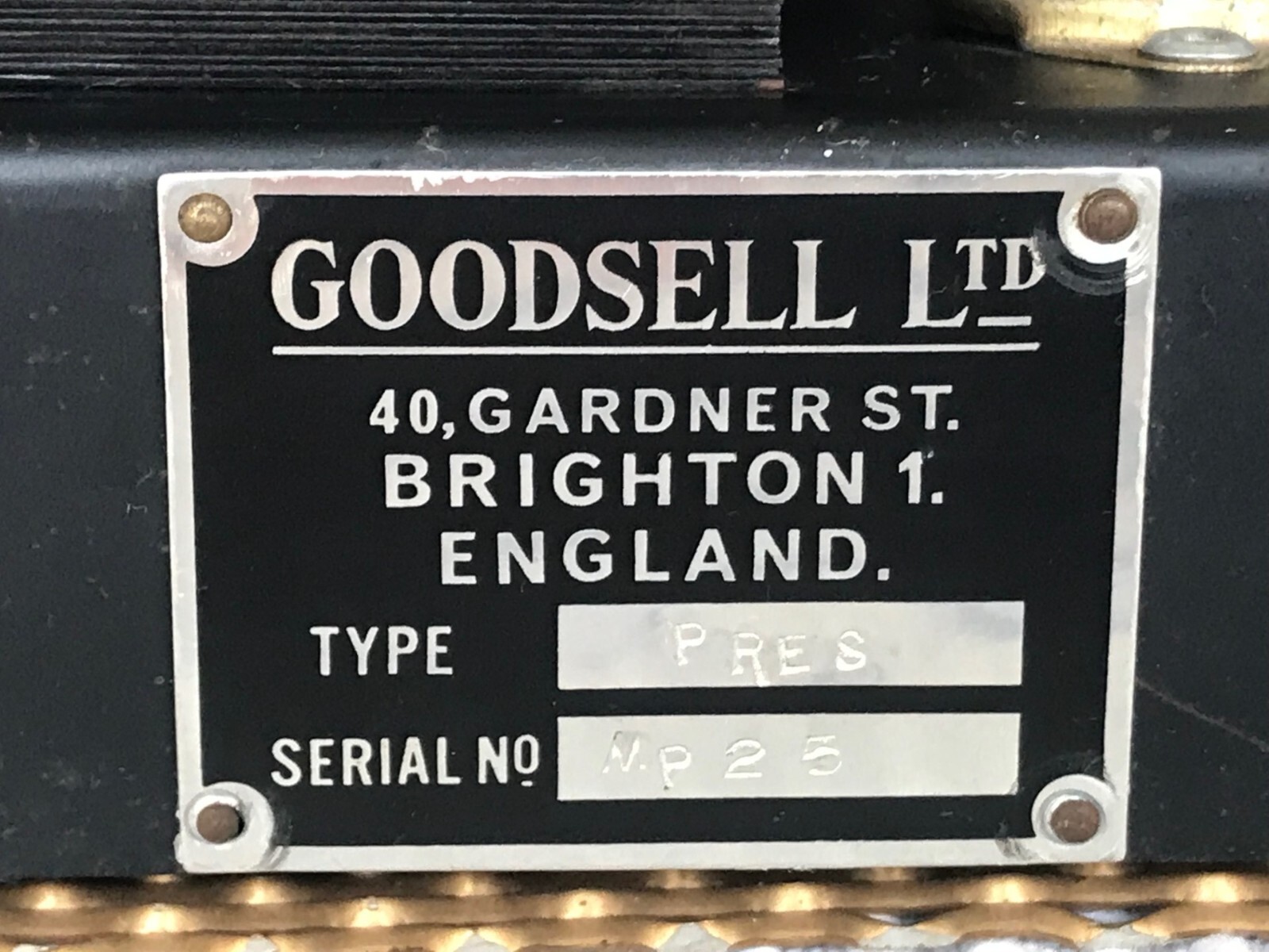 GOODSELL WILLIAMSON PRESIDENT AMPLIFIER quad westrex western electric ...