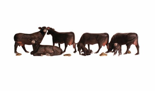 Black Angus Cows - N Scale (11 pieces) Woodland scenics A2217 | eBay