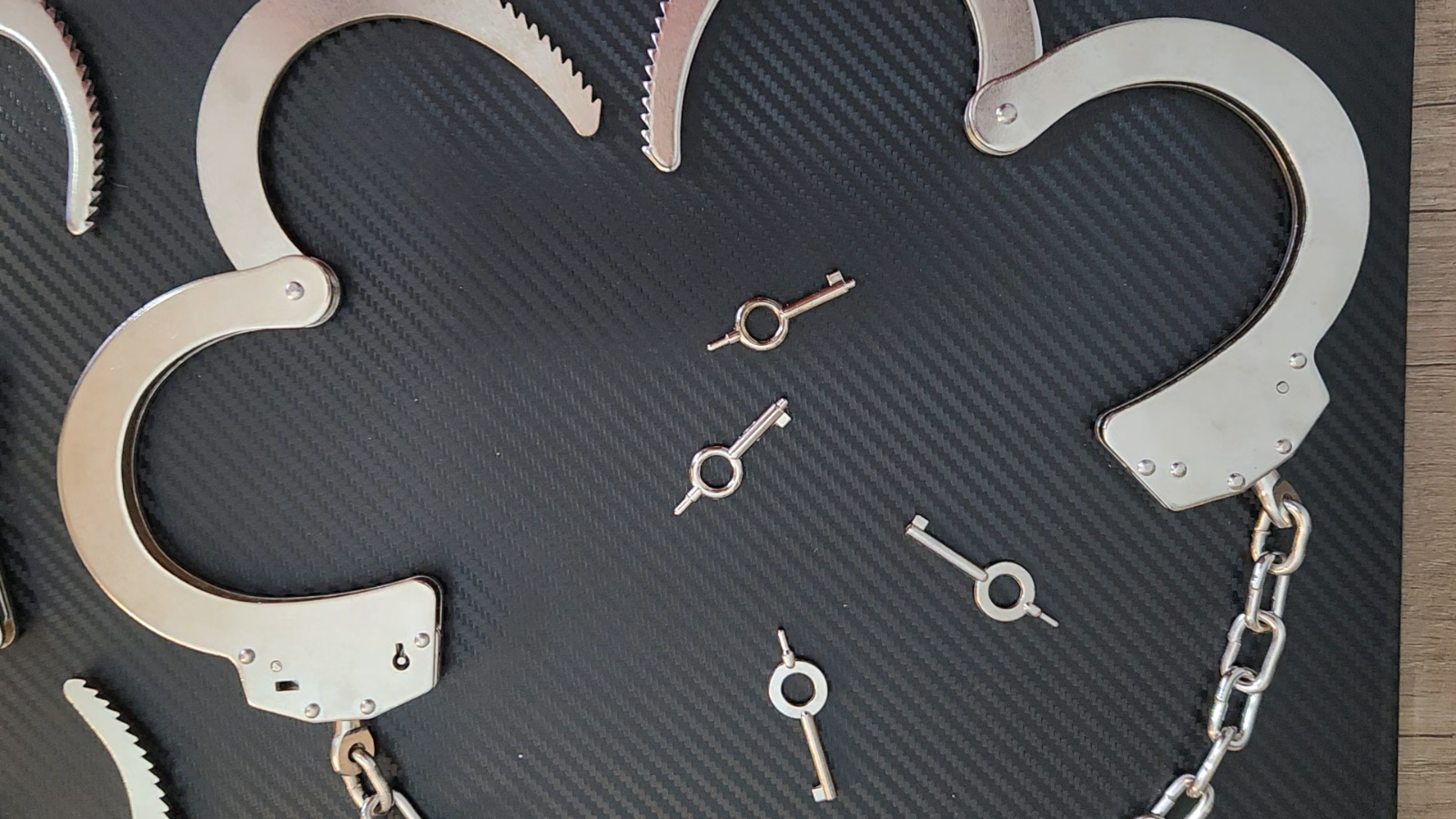 Professional Handcuff & Footcuff Set High Quality Security Double ...
