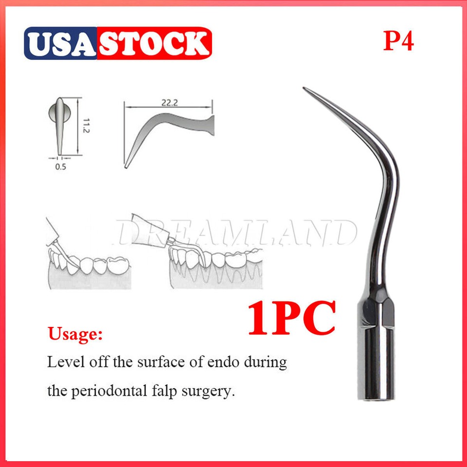 SANDENT Scaler LED Handpiece / Perio Scaling Tips For EMS/WOODPECKER ...