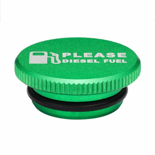 Diesel Billet Aluminum Fuel Cap Magnetic Green For 2013-2017 Dodge Ram ...