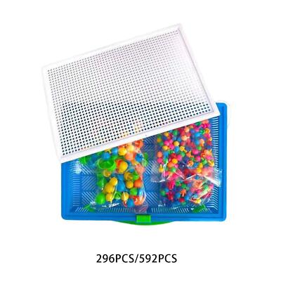 Educational -Nails Pegboard Board Game, Brain Teaser Puzzle Peg Board ...