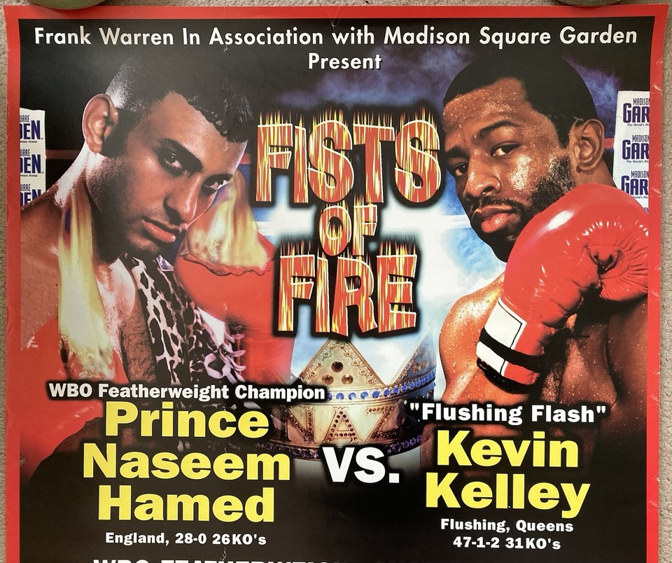 WONDERFUL RARE PRINCE NASEEM HAMED VS KEVIN KELLEY ORIGINAL ONSITE ...