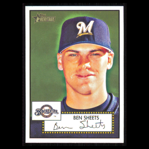 Ben Sheets #294 2001 Topps Heritage Milwaukee Brewers Baseball Card MLB ...