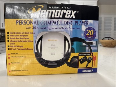 Memorex MD6250CP Personal CD Player Walkman Open Box 20-Sec Anti-Shock ...