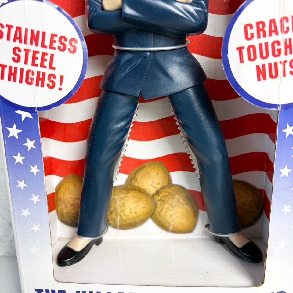 Hillary Clinton Nutcracker & Bill Clinton Corkscrew Set Political Gag ...