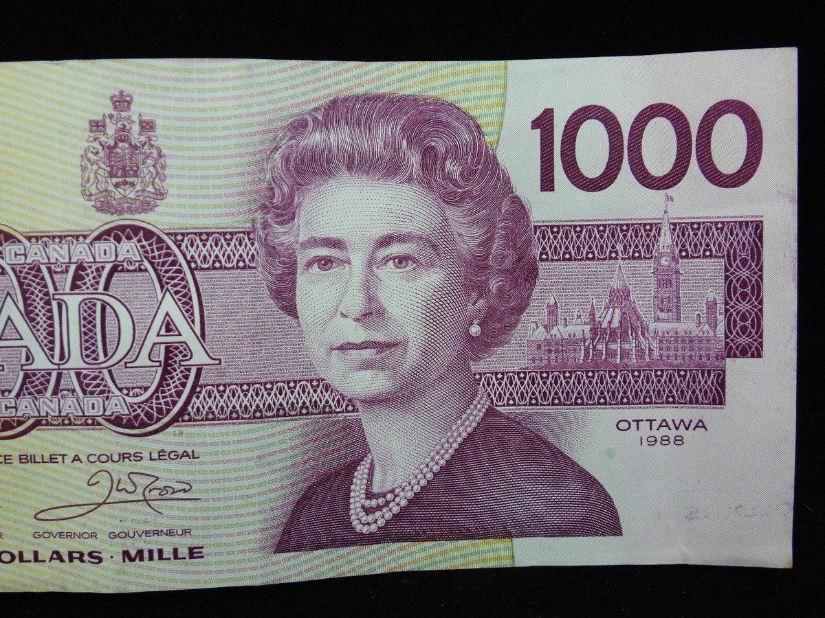 New Canadian 1000 Dollar Bill Bank Notes Past And Present Bank Of