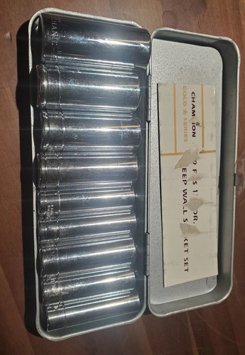 Socket Set Chrome Champion Gold Series | eBay