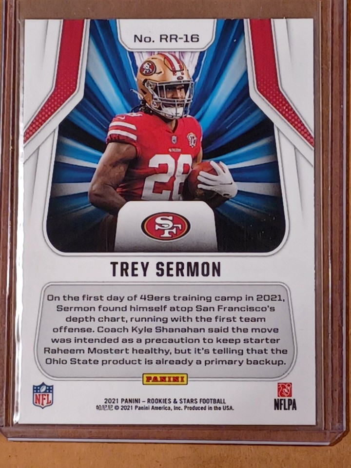 Trey Sermon RR-16 ROOKIE RUSH 2021 Panini Rookies & Stars | eBay