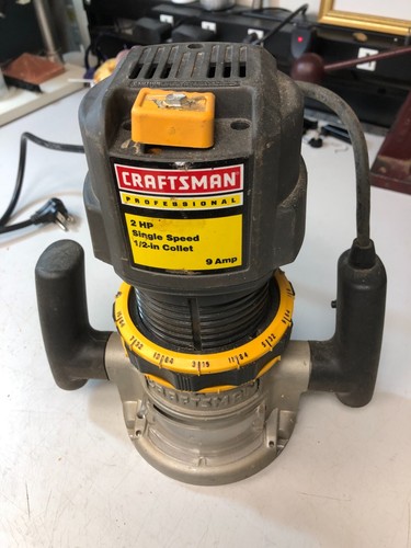 Ryobi made Craftsman Router 2HP, 25,000 RPM, 1/2", 9 Amp, Model 315. ...