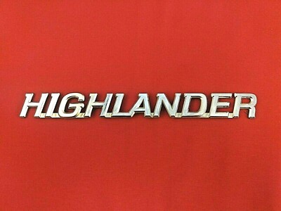 2001-2007 Toyota Highlander Rear Emblem Logo Chrome Badge OEM 01 02 03 ...