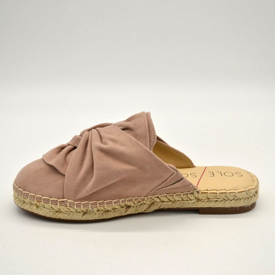 Sole Society Womens SoSammie Slip On Mules Sz 6M Dusty Rose Suede ...