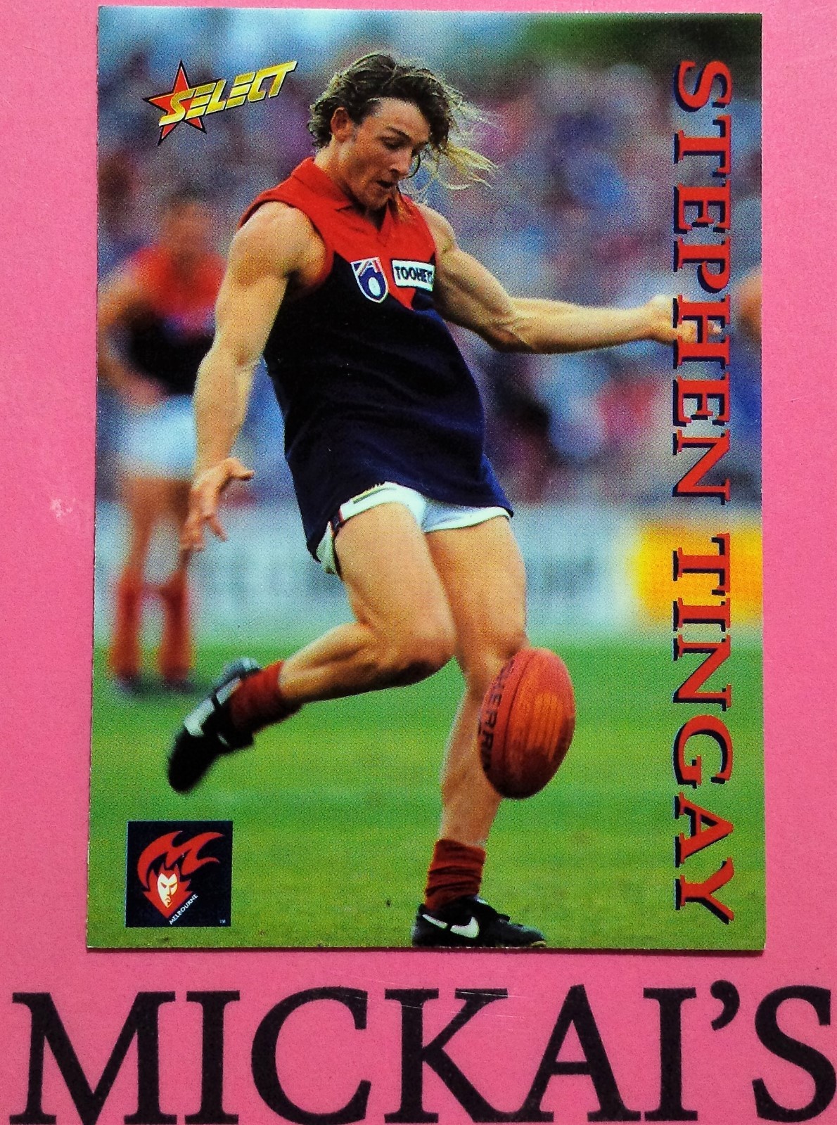 AFL SELECT - AFLPA - STEPHEN TINGAY - MELBOURNE FOOTBALL CLUB TRADING ...