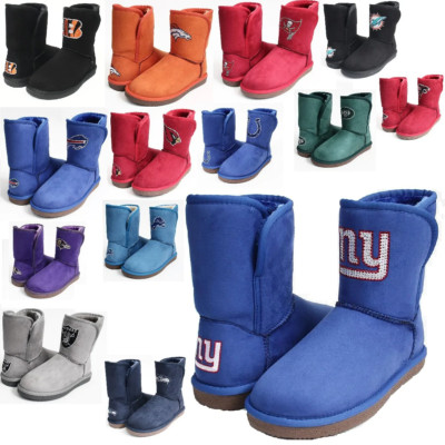 Officially Licensed NFL Team Color Boot with Crystal Logo by Cuce ...