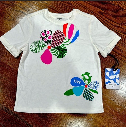 NWT Diane Von Furstenberg for Target Mixed Flower Short Sleeve T-Shirt ...